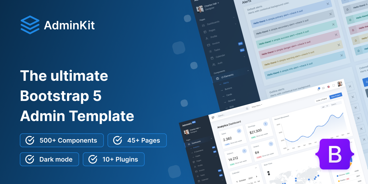 GitHub - adminkit/adminkit: AdminKit is a free & open-source HTML dashboard & admin template ...
